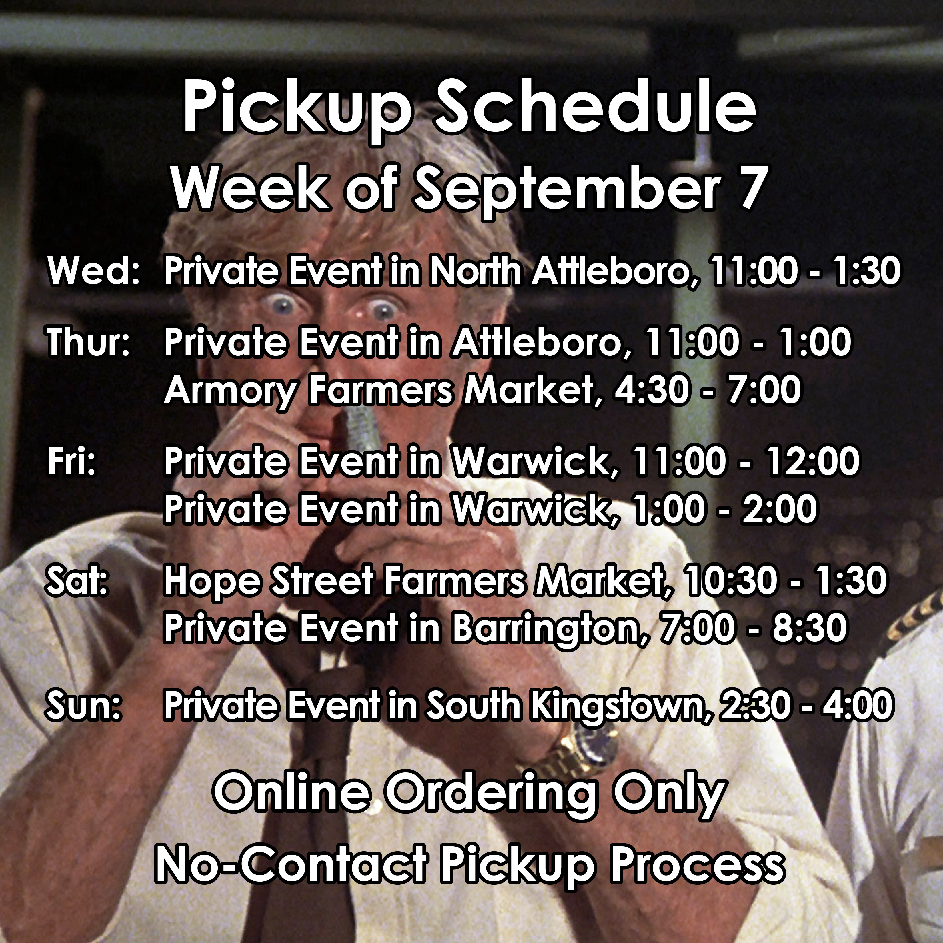 Our pickup schedule for the week of September 7, 2020. The Armory ...